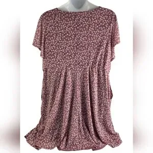 EVRI | Dresses | Evri 4x Floral Tiered Chiffon Dress Sheer Pink Like ...